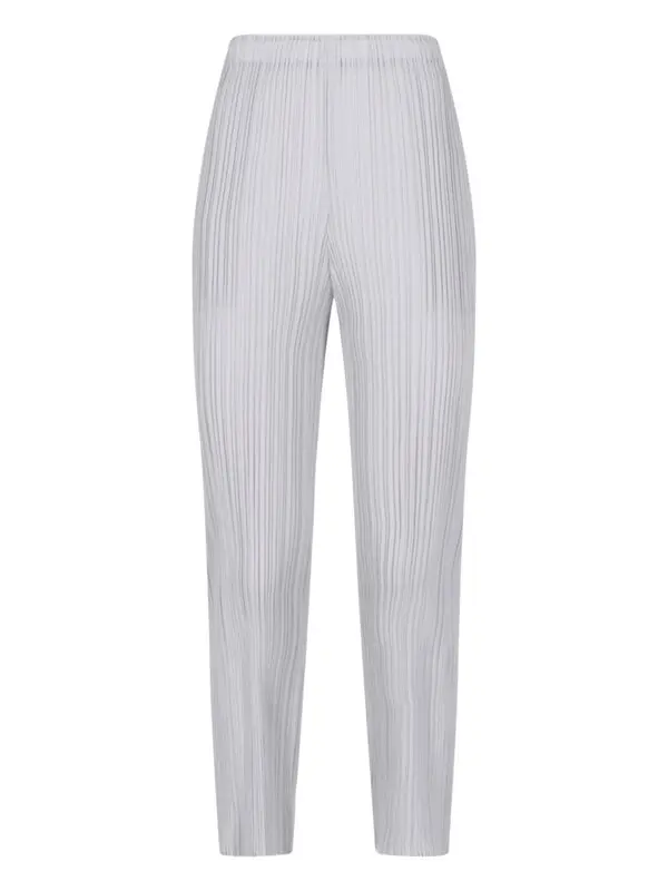PLEATS PLEASE Pleated Wide Leg Pants - Gray