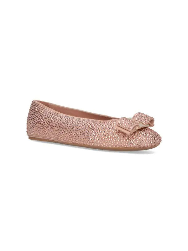 Alaïa Ballet Flats With Rhinestones - Pink