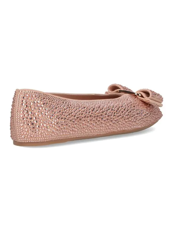 Alaïa Ballet Flats With Rhinestones - Pink