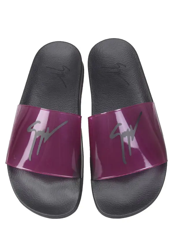 GIUSEPPE ZANOTTI Slide Sandals With Logo