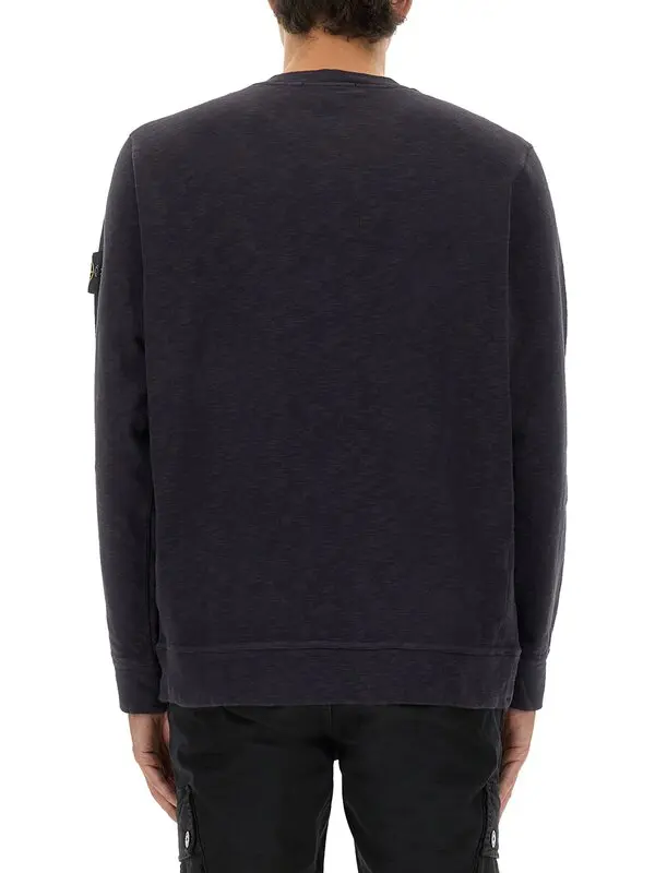 Stone Island Cotton Sweatshirt - Charcoal