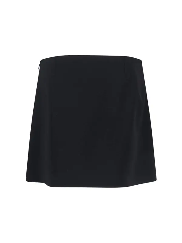 COURREGES Logo Mini Skirt - Black