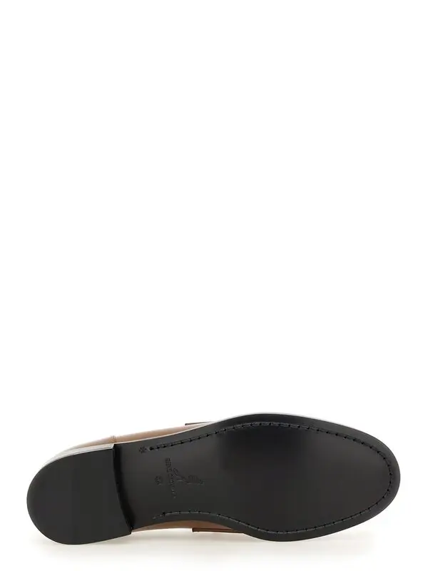Rene Caovilla Leather Loafer - Buff