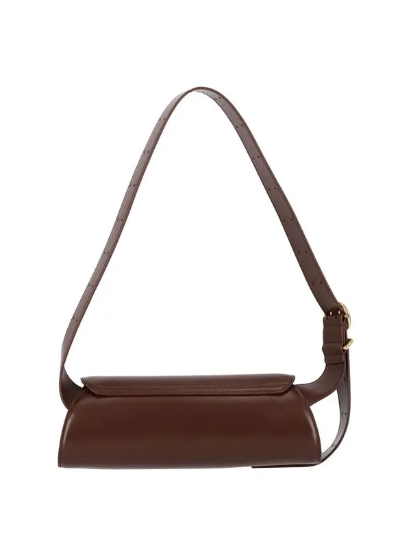 JIL SANDER Cannolo Shoulder Bag - Brown
