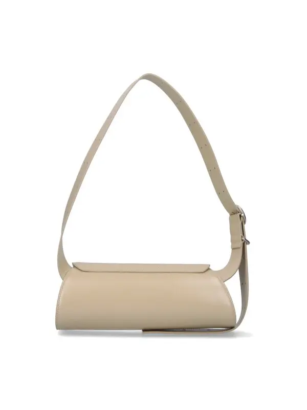 JIL SANDER Small 'cannolo' Shoulder Bag - Cream