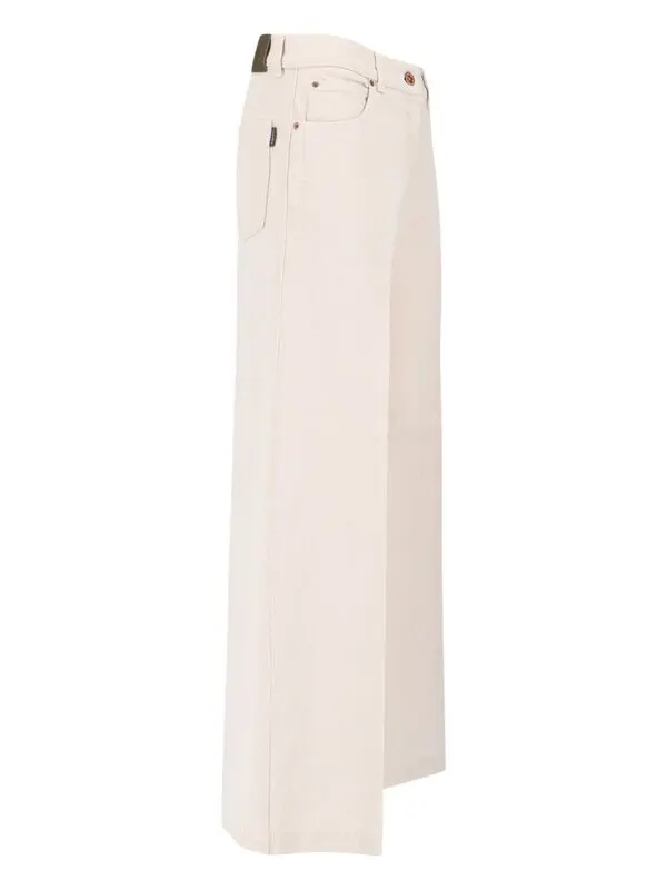 SUNFLOWER Wide Leg Denim Jeans - Cream
