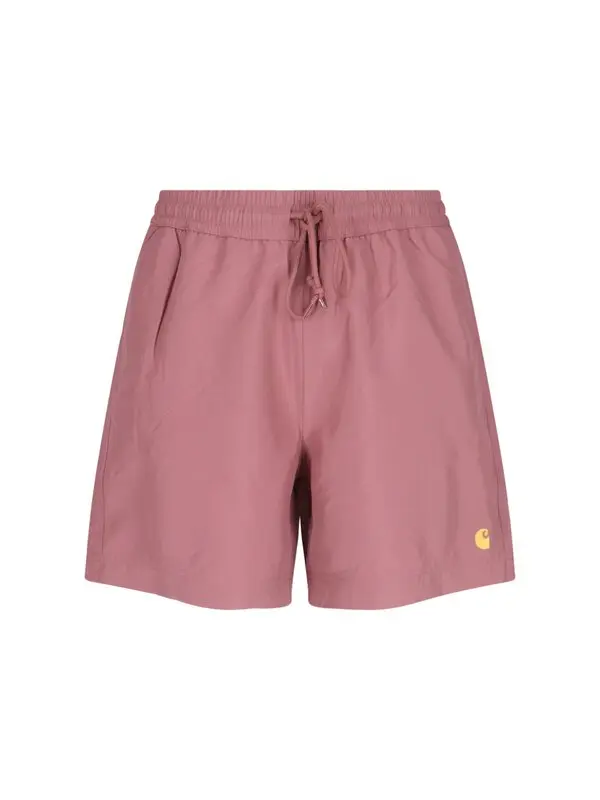 Carhartt Work In Progress Chase Swim Shorts - Pink