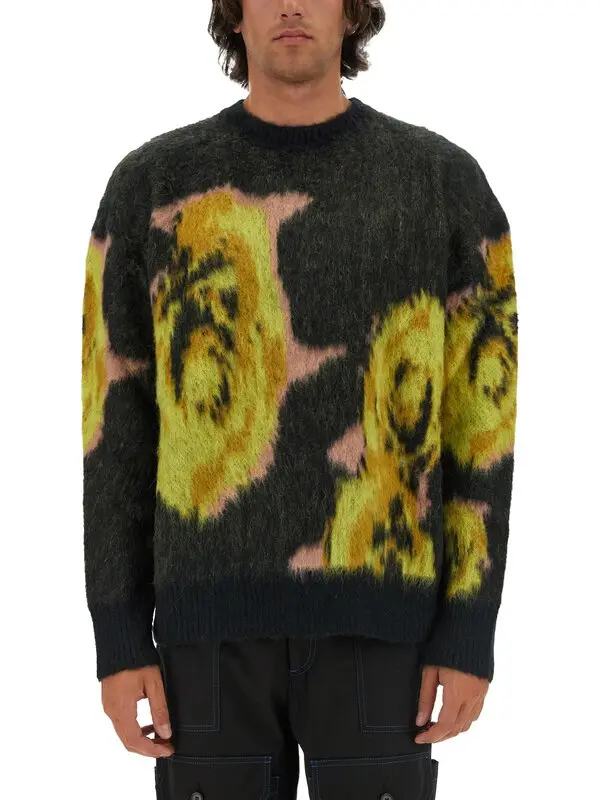 MSGM Underground Pixelled Roses' Jersey - Multicolour
