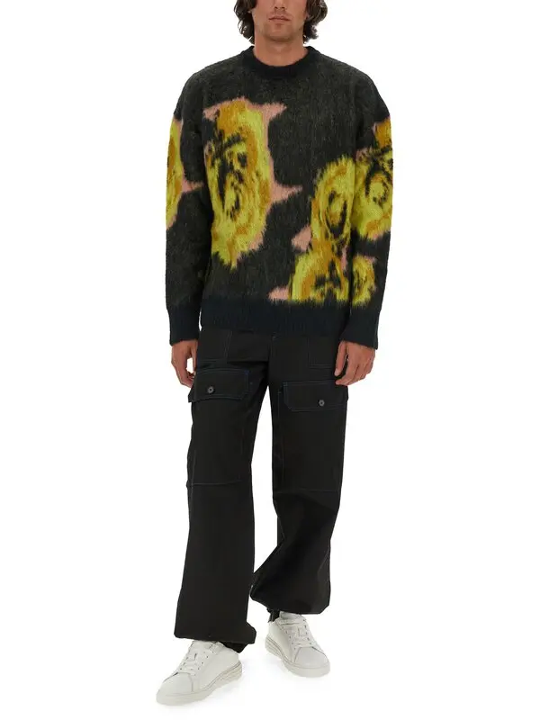 MSGM Underground Pixelled Roses' Jersey - Multicolour