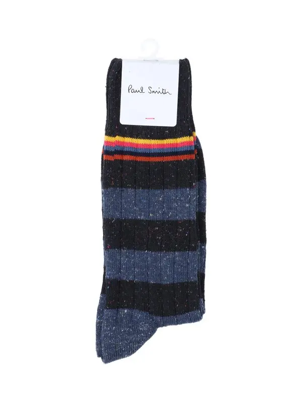 Comme Des Garçons Logo Socks - Blue