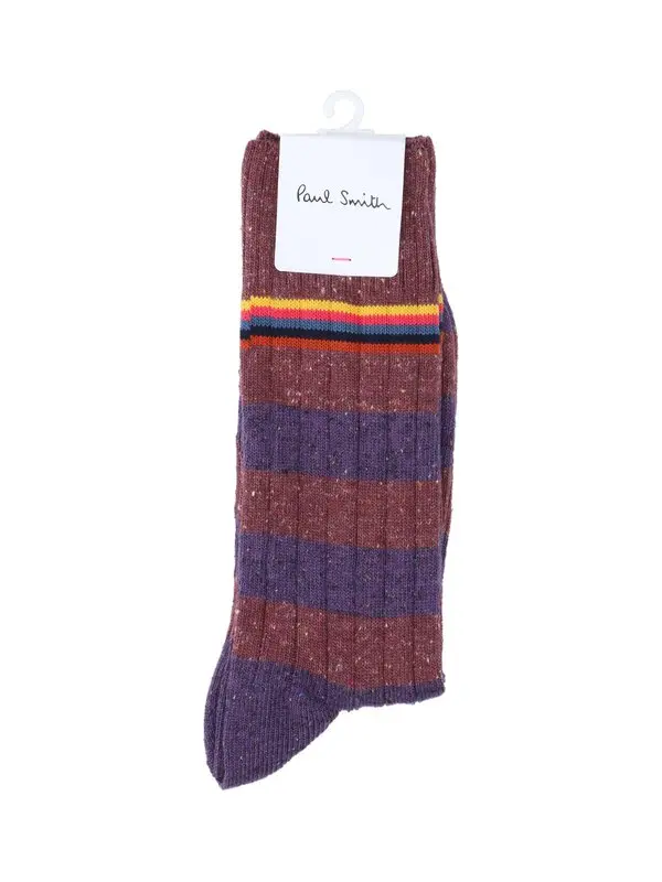 Comme Des Garçons Logo Socks - Purple