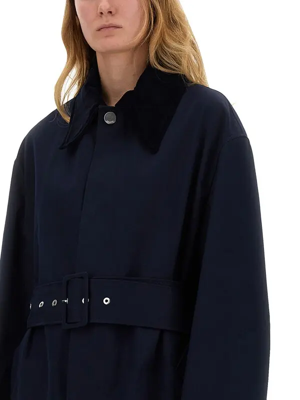 Ami Waterproof Belted Coat