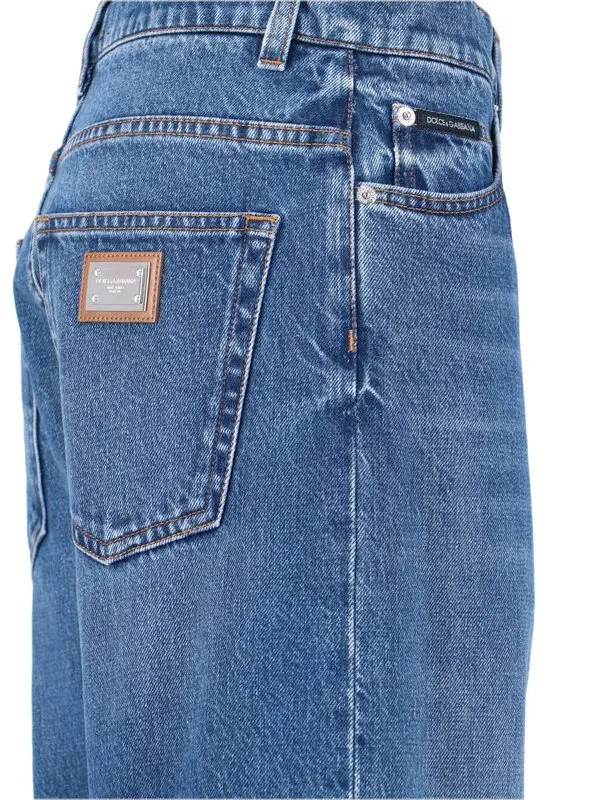 Dolce & Gabbana Turn-up Straight Leg Jeans