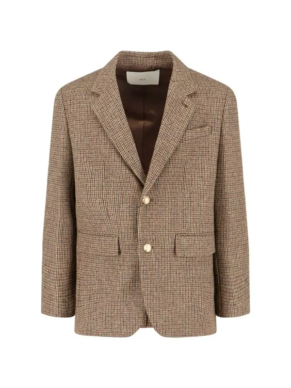 Boglioli Single-breasted Wool-blend Blazer - Brown
