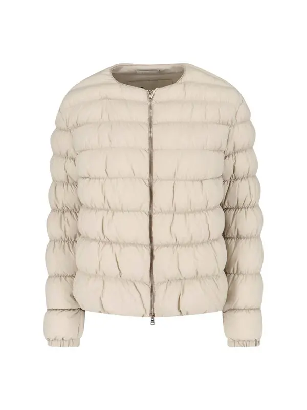 Herno Zip Down Jacket - Cream