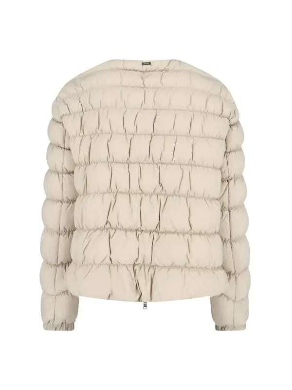 Herno Zip Down Jacket - Cream
