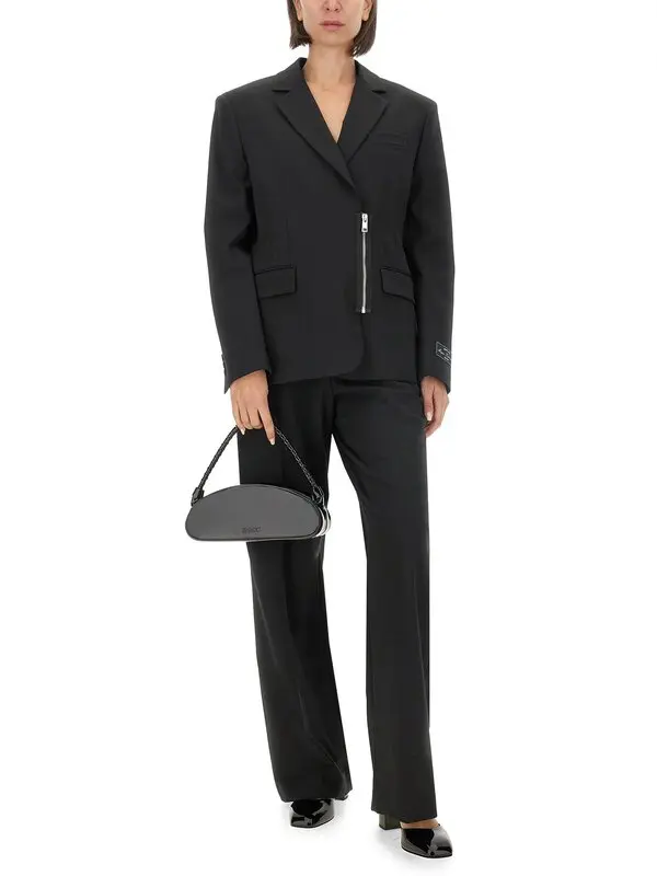 MSGM Leather Handbag - Black