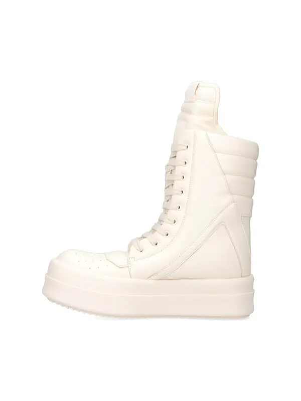 Rick Owens Mega Geobasket High-top Sneakers - White