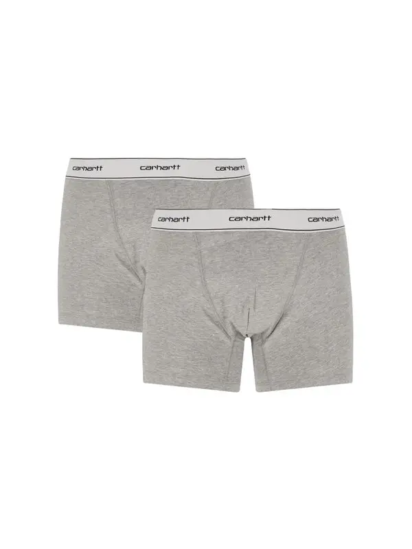 Carhartt Work In Progress Logo Boxer Shorts - Gray