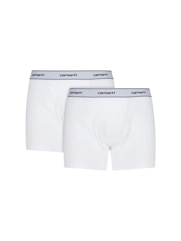 Carhartt Work In Progress Logo Boxer Shorts - White