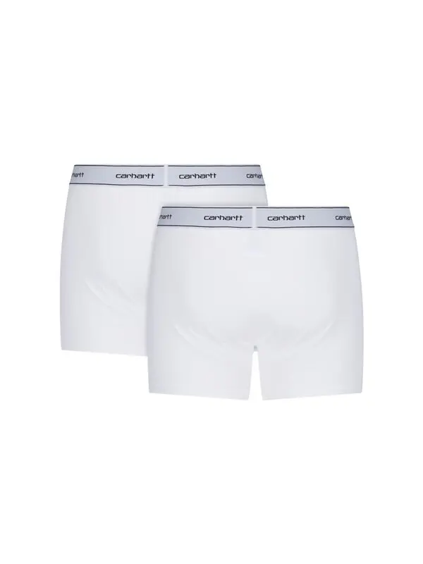 Carhartt Work In Progress Logo Boxer Shorts - White