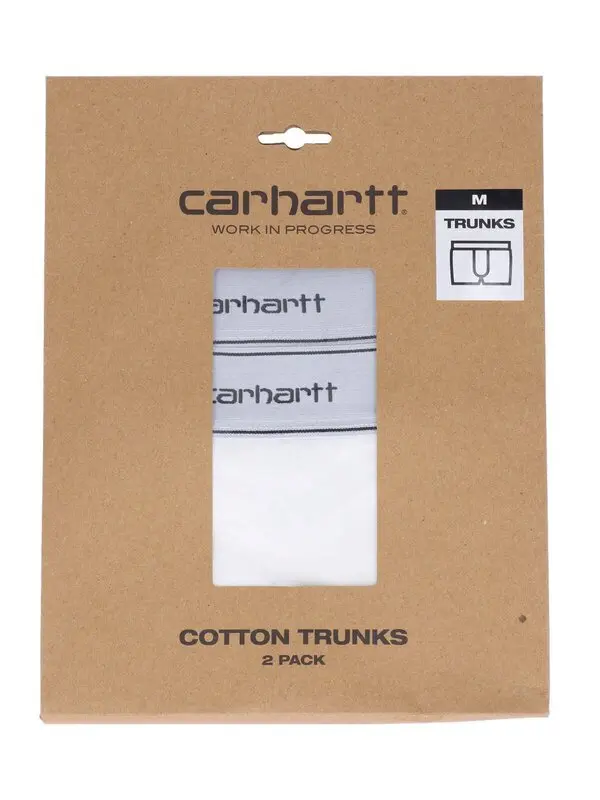 Carhartt Work In Progress Logo Boxer Shorts - White
