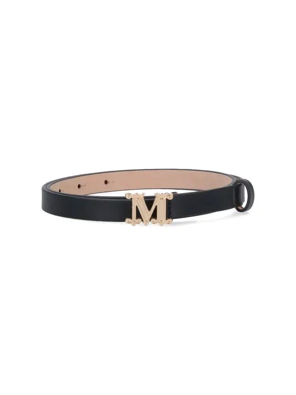 Max Mara Monogram Belt - Black