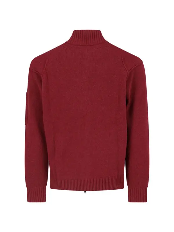 MAISON MARGIELA Zip Cardigan - Red