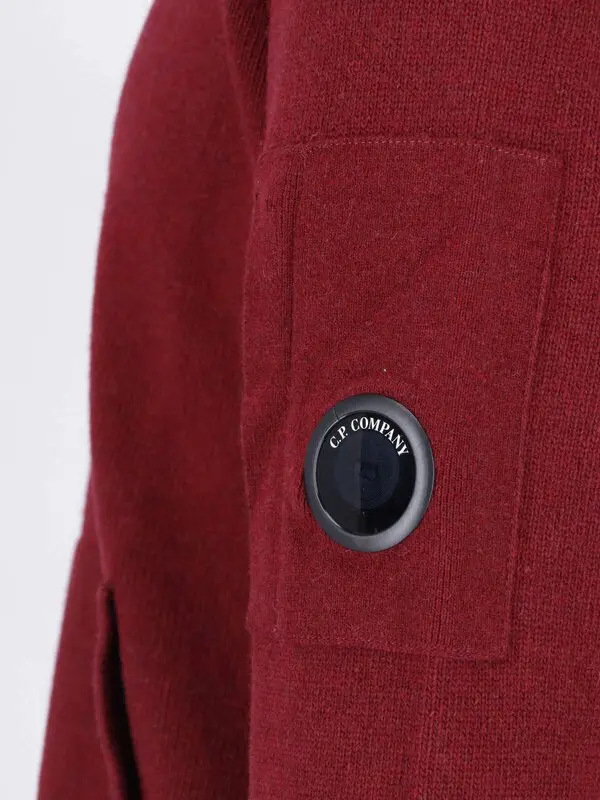 MAISON MARGIELA Zip Cardigan - Red
