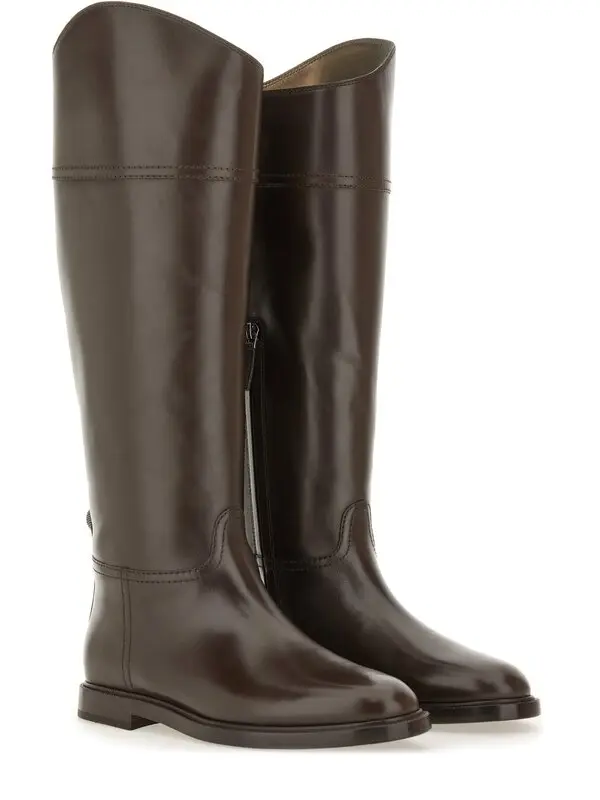 Brunello Cucinelli Leather Boots