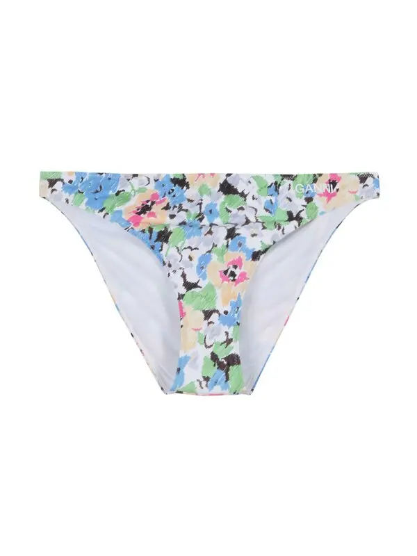 GANNI Floral Pattern Bikini Briefs - Multicolour