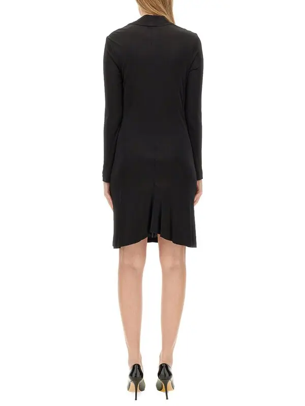 Helmut Lang Cowl-neck Dress - Black