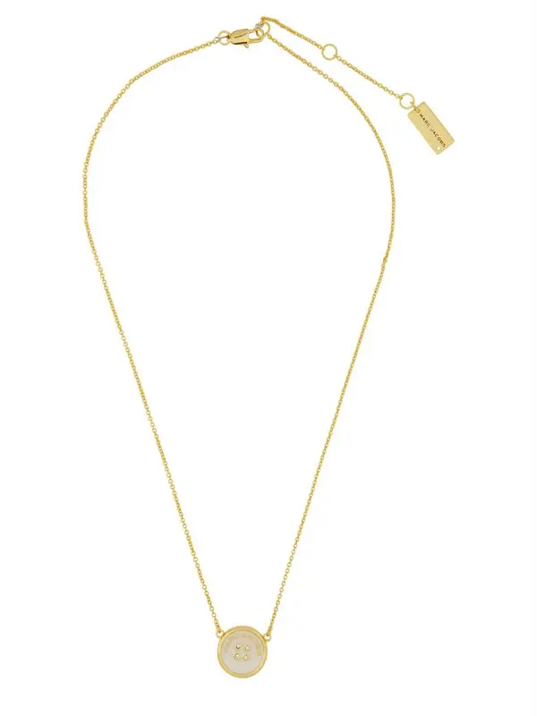 Marc Jacobs Button Pendant Necklace - Gold
