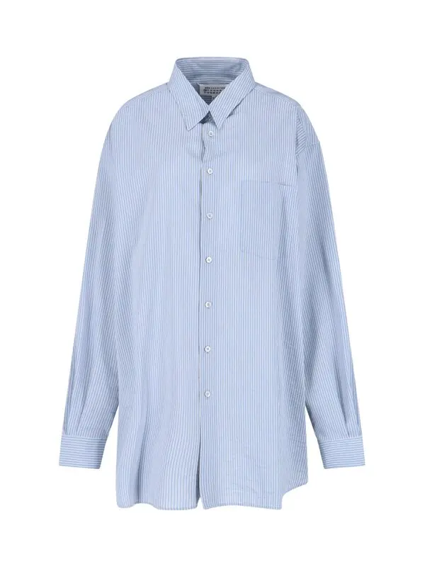 RÓHE Striped Shirt - Light Blue