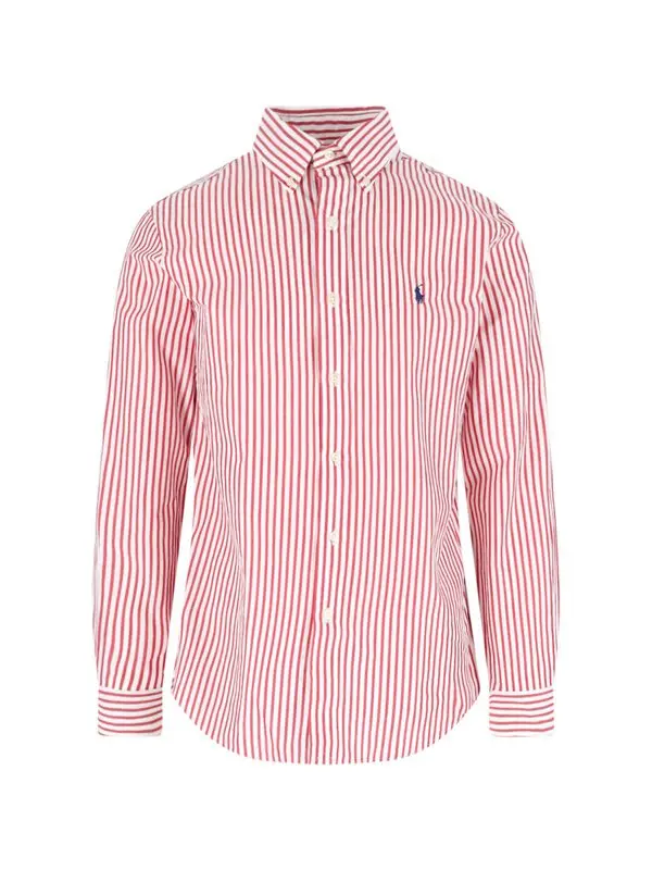 RÓHE Striped Shirt - Red