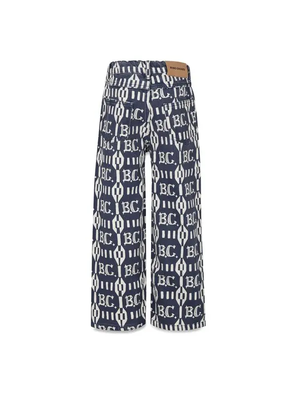 BOBO CHOSES Vintage All Over Five Pockets Straight Pants