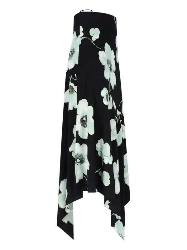 Alaïa Midi Denim Skirt - Black