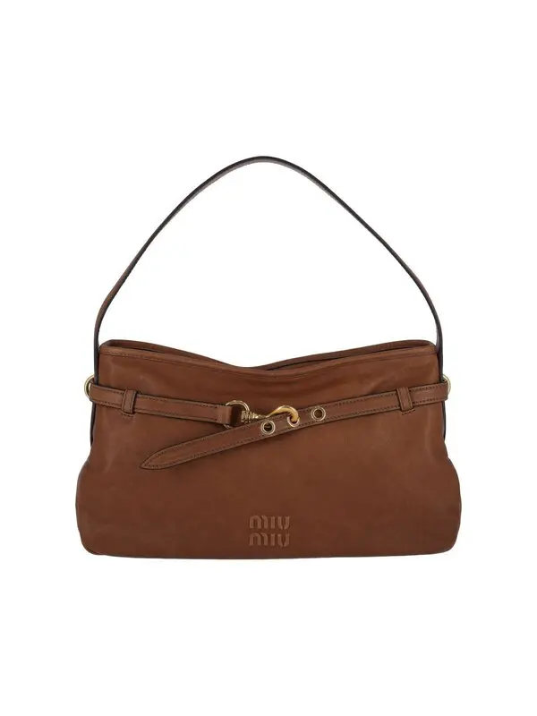 Miu Miu Aventure Medium Shoulder Bag - Brown