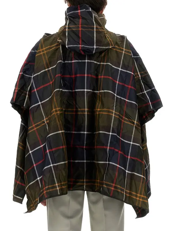 Barbour Poncho With Tartan Pattern - Multicolour