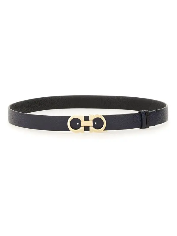 FERRAGAMO Gancini Belt - Black