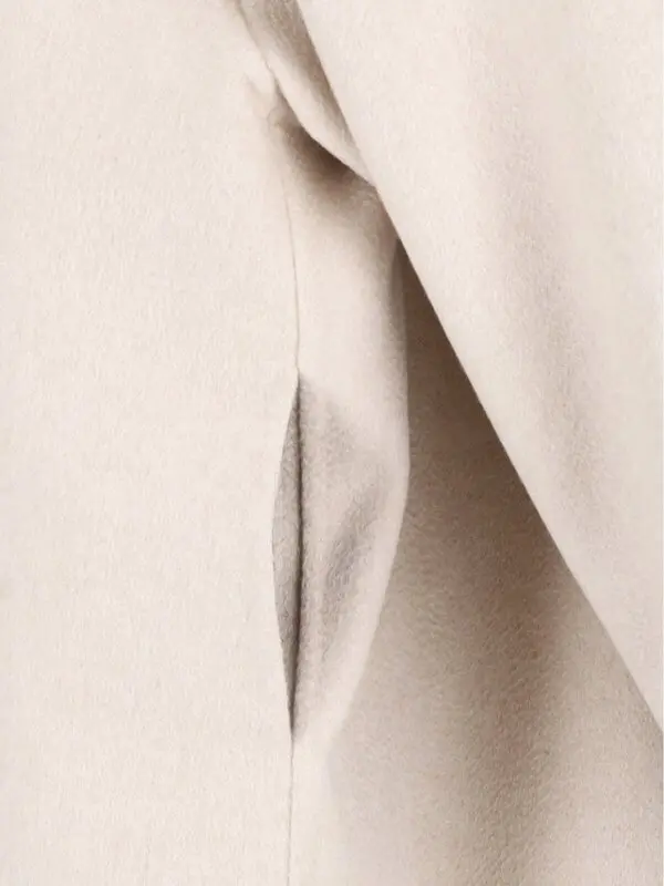 Alaïa Cashmere Coat - Beige