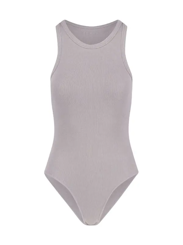 Alaïa Logo Bodysuit - Taupe