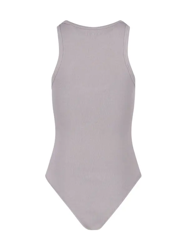 Alaïa Logo Bodysuit - Taupe