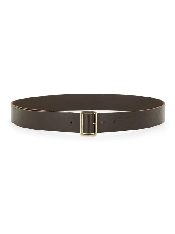 ALYSI Leather Belt - Brown