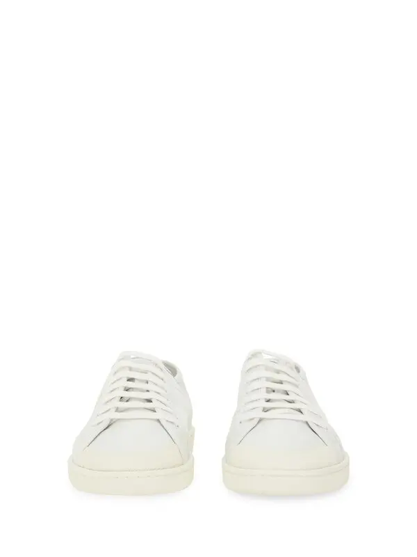 Saint Laurent Smooth Leather Sneakers - White