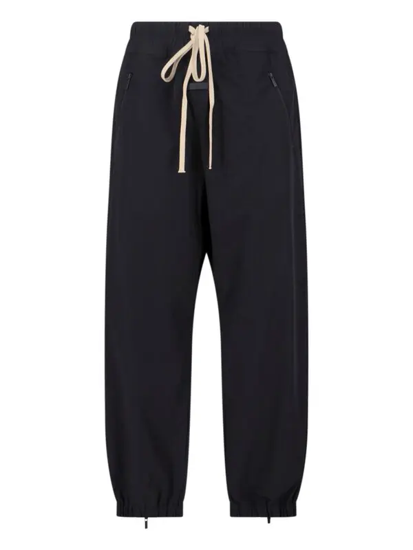 Max Mara Wool And Cashmere Blend Joggers - Black