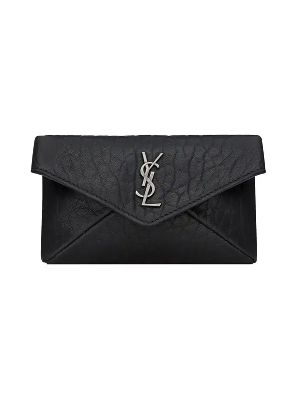 Saint Laurent Card Holder "envelope Cassandre - Black