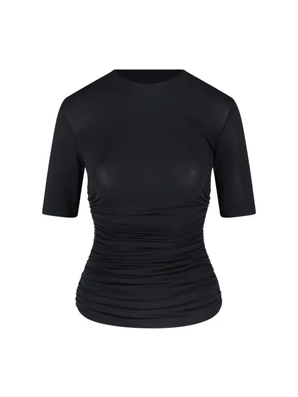 Alaïa Draped Viscose T-shirt