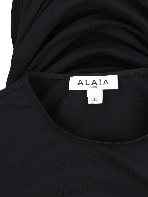 Alaïa Draped Viscose T-shirt