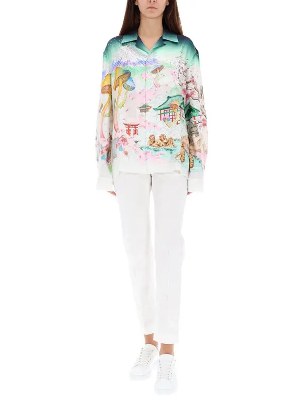 Casablanca Flower Print Shirt - Multicolour
